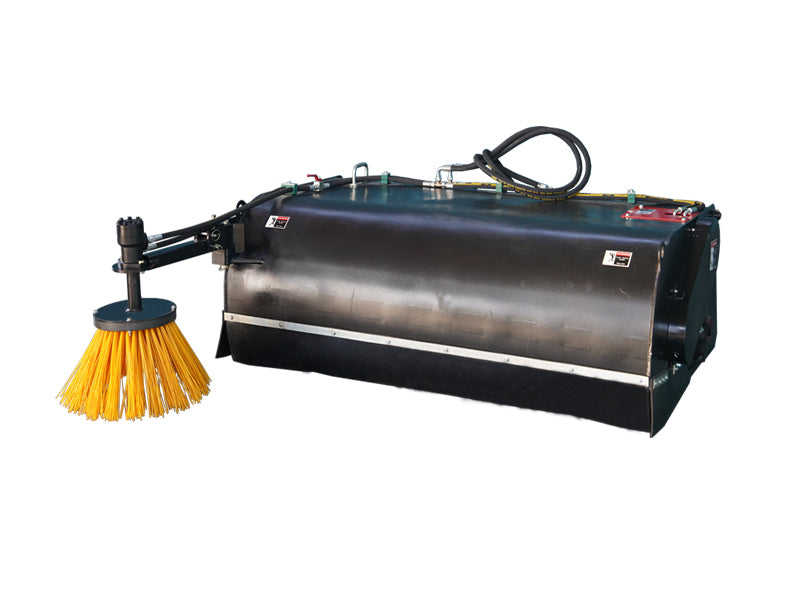Compact Skid Steer Box Broom with Side Brush – EALITA