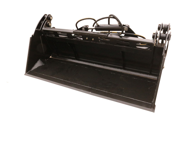 Skid Steer Attachments 4 in 1 Low Profile Extended Bottom Tilt Bucket ...